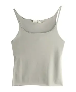 AMOMENTO Thin-strapped Tank Top - Gray