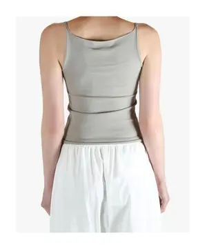 AMOMENTO Thin-strapped Tank Top