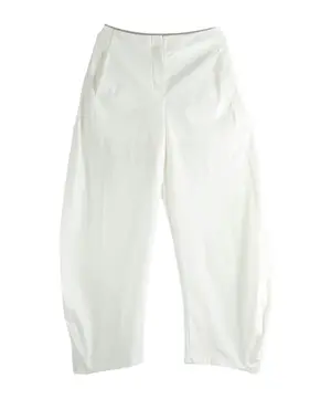 AMOMENTO Curved High-waisted Pleated Pants - No