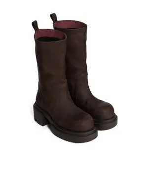 Rick Owens 60mm Bogun Platform Combat Boots