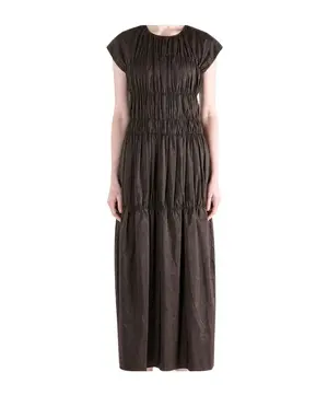 AMOMENTO Shirred Tiered Maxi Dress