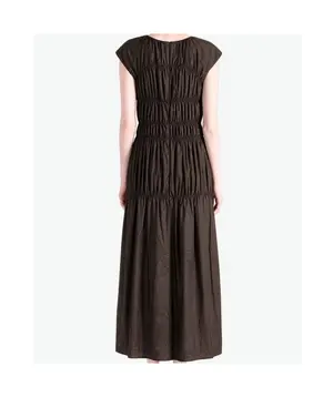 AMOMENTO Shirred Tiered Maxi Dress