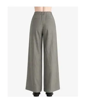 AMOMENTO Pleated Wide-leg Trousers