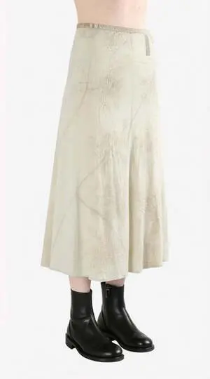ANN DEMEULEMEESTER Embroidered Wrap Maxi Skirt
