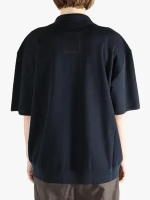 UMA WANG Short Sleeve Polo Shirt - Black