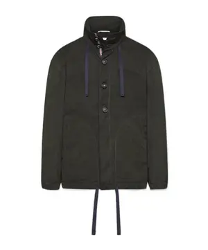 Thom Browne Coated Hooded Jacket - Black