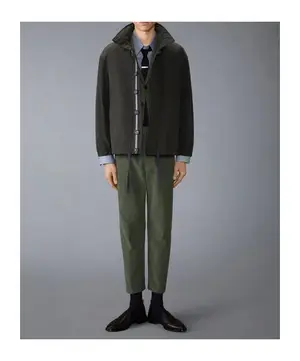 Thom Browne Coated Hooded Jacket