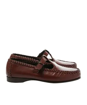 Hereu Buckle Braided Shoes