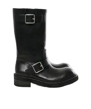 ANN DEMEULEMEESTER Sarith Biker Boots - Black