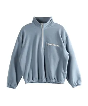 RIER Half-zip Fleece Sweatshirt - Blue
