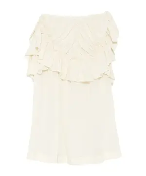 Dries Van Noten Ruffled Skirt - Ivory