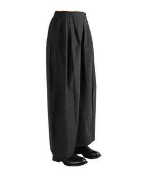 AMOMENTO Pleated Wide-leg Casual Pants