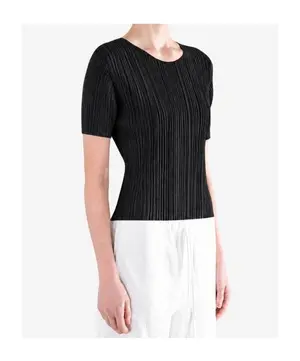 PLEATS PLEASE BY ISSEY MIYAKE Pleats Please Issey Miyake Basics Short Sleeve Shirt