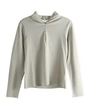 AMOMENTO Half-zip Hoodie - Gray