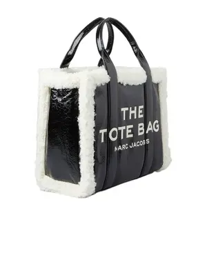 Marc Jacobs Medium The Crinkle Shearling Tote Bag