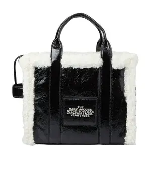 Marc Jacobs Medium The Crinkle Shearling Tote Bag
