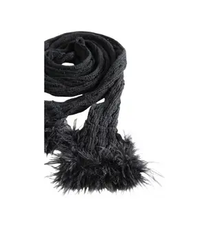 ANN DEMEULEMEESTER Ruffled Knitted Scarf