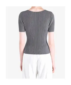 PLEATS PLEASE BY ISSEY MIYAKE Pleats Please Issey Miyake Basics Short Sleeve Shirt