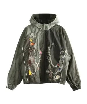 DOUBLET Embroidered Chain Sports Jacket - Black
