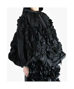 Comme Des Garçons Tao Ruffled Hooded Jacket