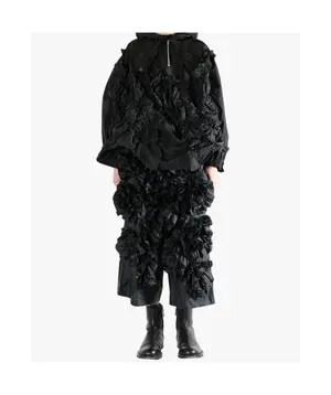 Comme Des Garçons Tao Ruffled Hooded Jacket