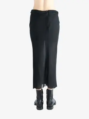 RIER Draped Midi Skirt In Wool