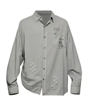 PALY HOLLYWOOD Oversized Long-sleeved Shirt