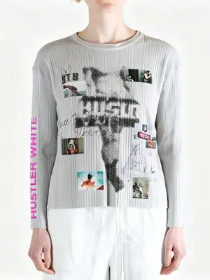 PALY HOLLYWOOD Hustlr Ribbed Long-sleeve T-shirt