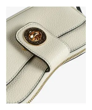 Marc Jacobs Turnlock Leather Clutch Bag