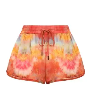 Zimmermann Drawstring Shorts - Ruby Tie Dye
