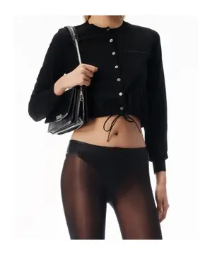 Alexander Wang Drawstring Hem Cardigan