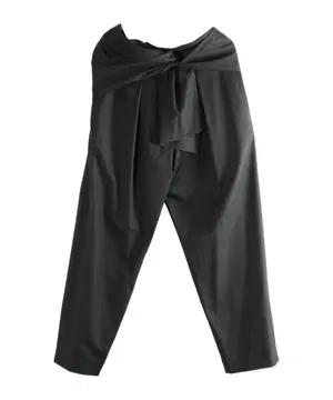 THE ROW Tie-waist Trousers - Black
