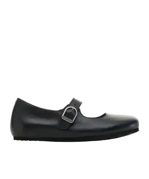 BIRKENSTOCK Buckle Mary Jane Style Ballet Flats - Black