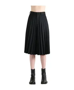 Comme Des Garçons Pleated Casual Pants - Black