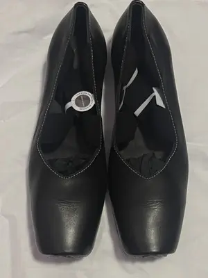 UMA WANG 30mm Square-toe Ballerinas