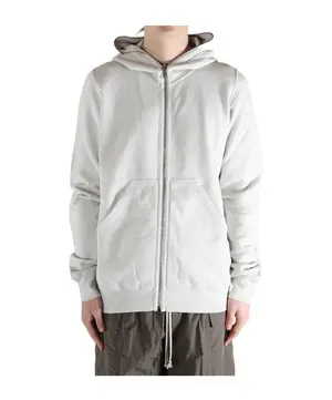 Rick Owens Gimp Zipped Hoodie - White