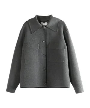 Extreme Cashmere Lapel Cashmere Blend Casual Jacket
