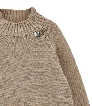Monnalisa Ruffle-cuff Raglan-sleeve Sweater