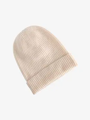 THE ELDER STATESMAN Ribbed Beanie Cap