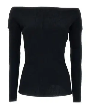 P.a.r.o.s.h Boat-neck Sweater - Black