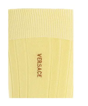Versace Ribbed Logo Socks