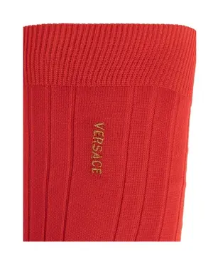 Versace Ribbed Logo Socks