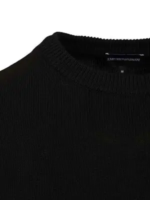 Emporio Armani Crewneck Knitted Jumper - Black
