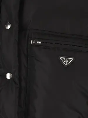 Prada Triangle-logo Button-up Jacket