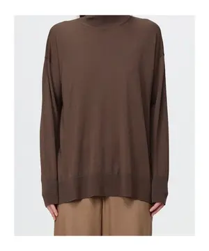 Max Mara High Neck Knitted Jumper - Brown