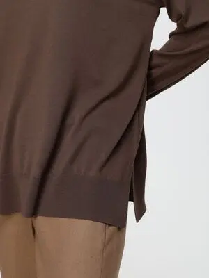 Max Mara High Neck Knitted Jumper - Brown