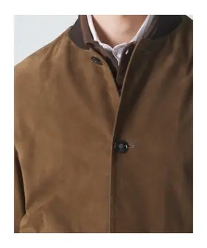 Kiton Suede Bomber Jacket