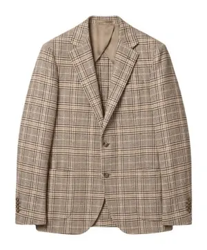 LARDINI Lapel Long-sleeved Suit Jacket - Nude