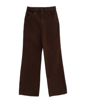 LEMAIRE Twill Cotton Trousers - Black