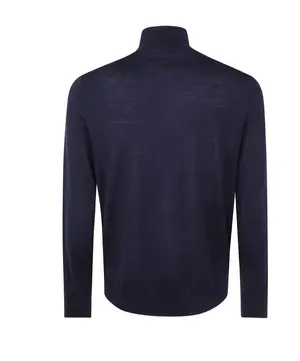 Paul Smith Stand-up Collar Quarter-zip Sweater